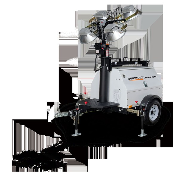 Generac Mobile Light Tower, 6kW, Metal Halide, Vertical MLT4060MV-STD | Zoro